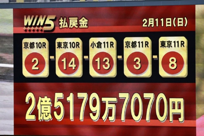 WIN5は2億円超えの大波乱 | ORICON NEWS